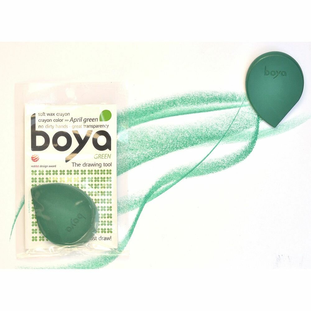 Пастель BOYA d.o.o. Восковая, для рисования, зеленый мелок
