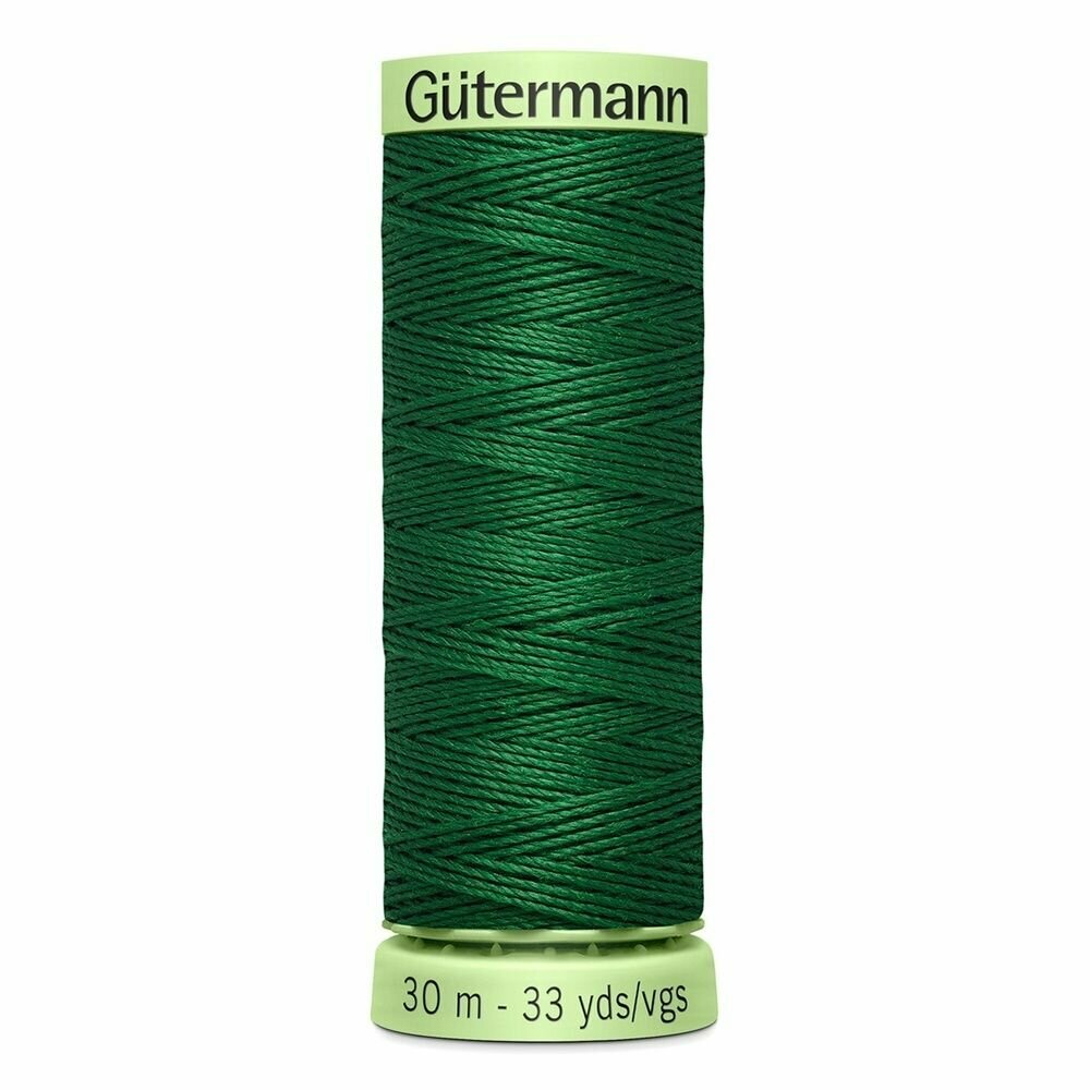 Декоративная нить Gutermann Top Stitch 30/30 м для отстрочки, 100% полиэстер, цвет 237 зеленое яблоко, 5 шт (3)