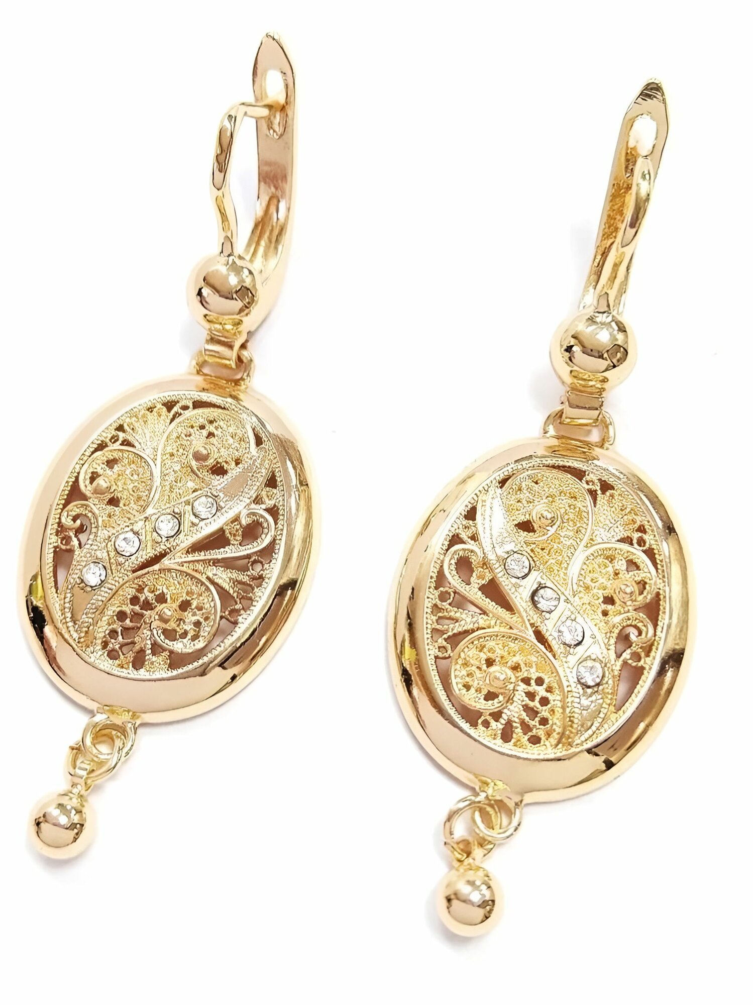 Серьги, фианит