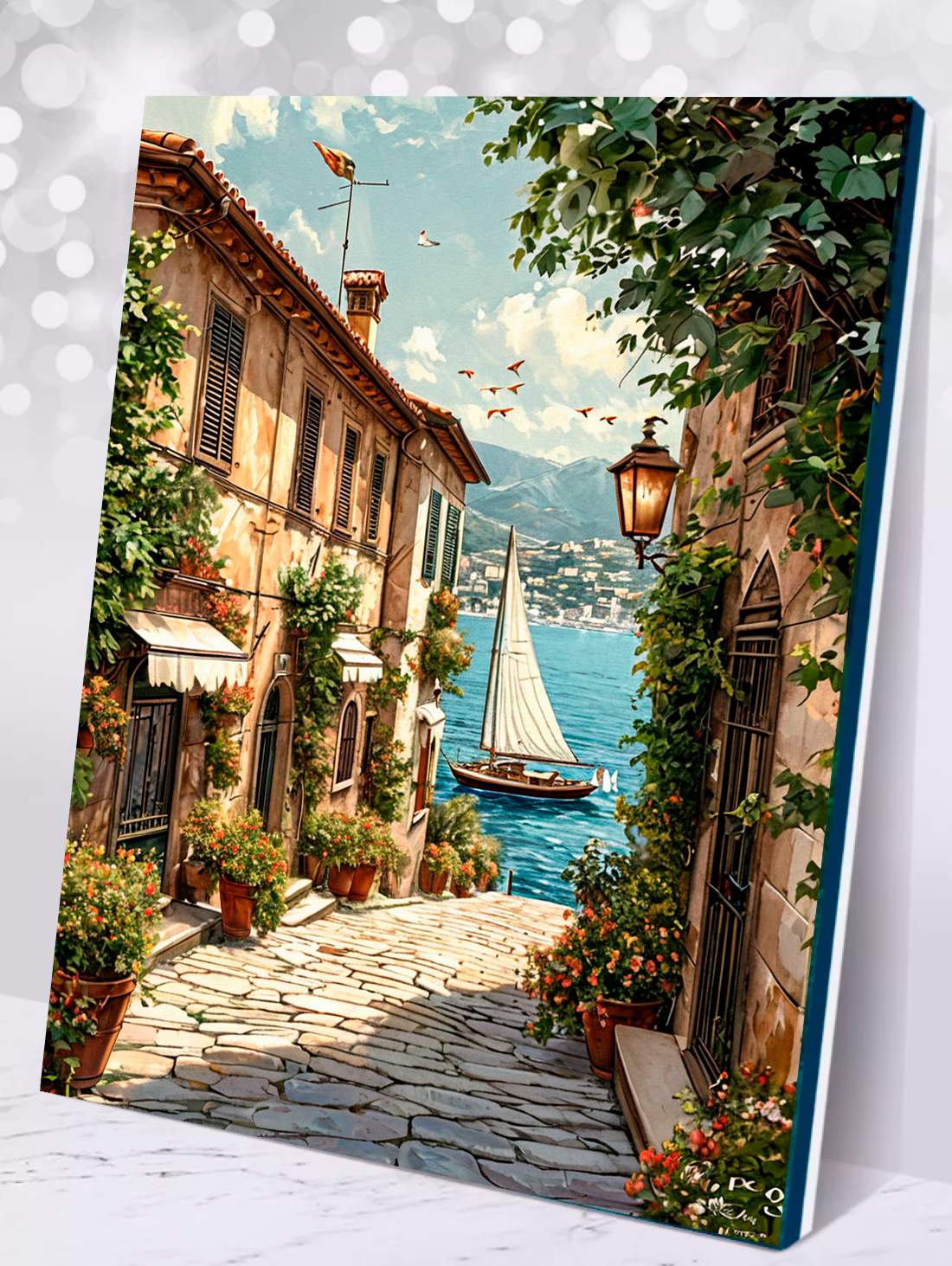 Картина по номерам "Морское побережье" 40х50 см, хлопковый холст на подрамнике, акрил, АртТойс