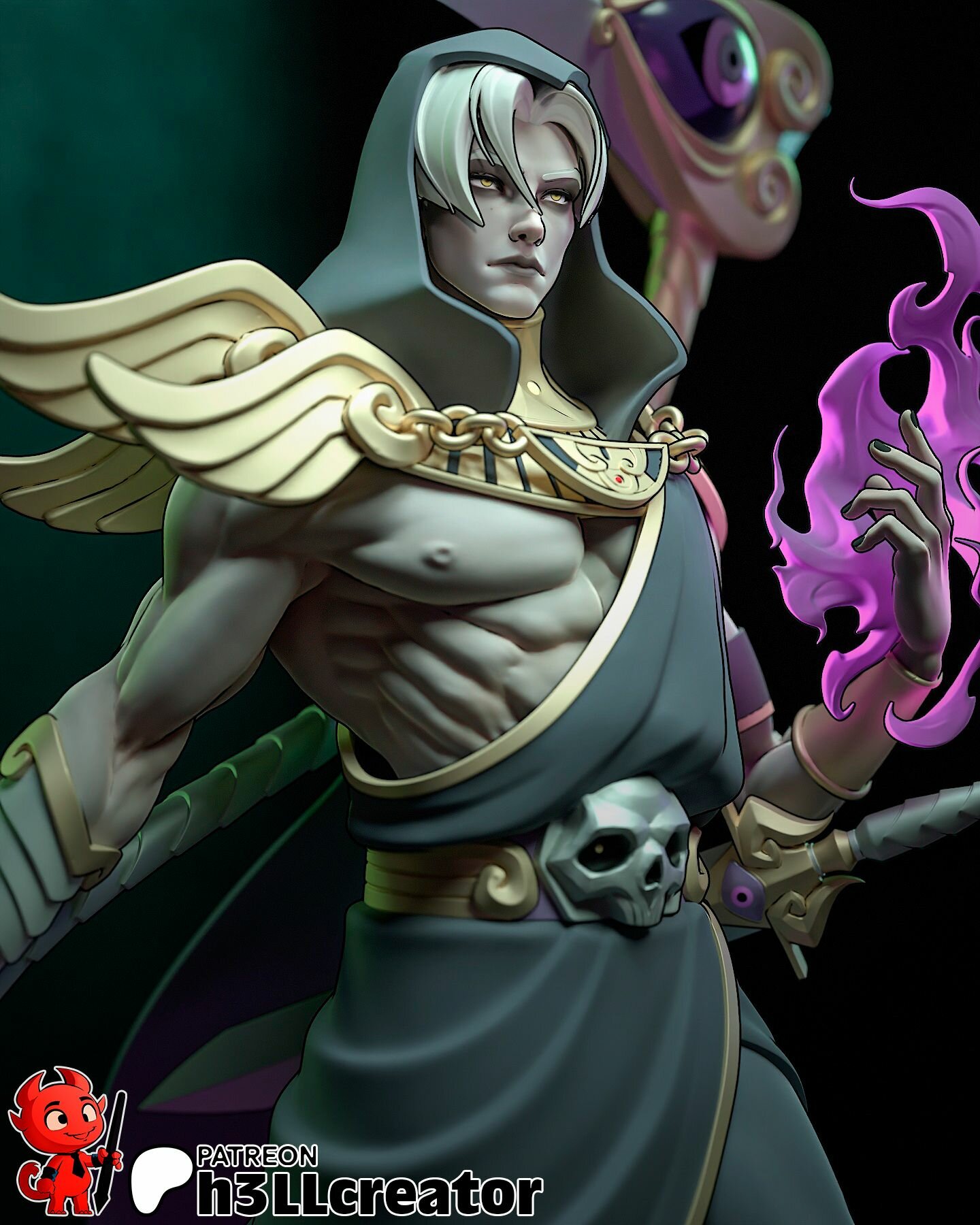 Фигура модель Танатос, Thanatos (Hades), 250 мм