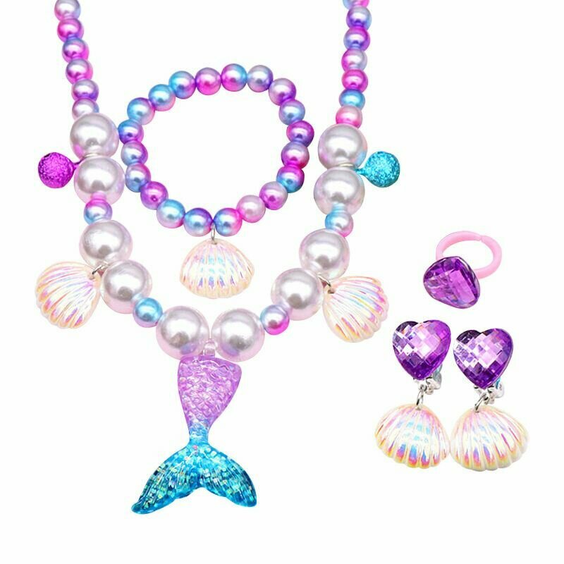 Набор браслетов и ожерелья Русалка Комплект украшений Русалка