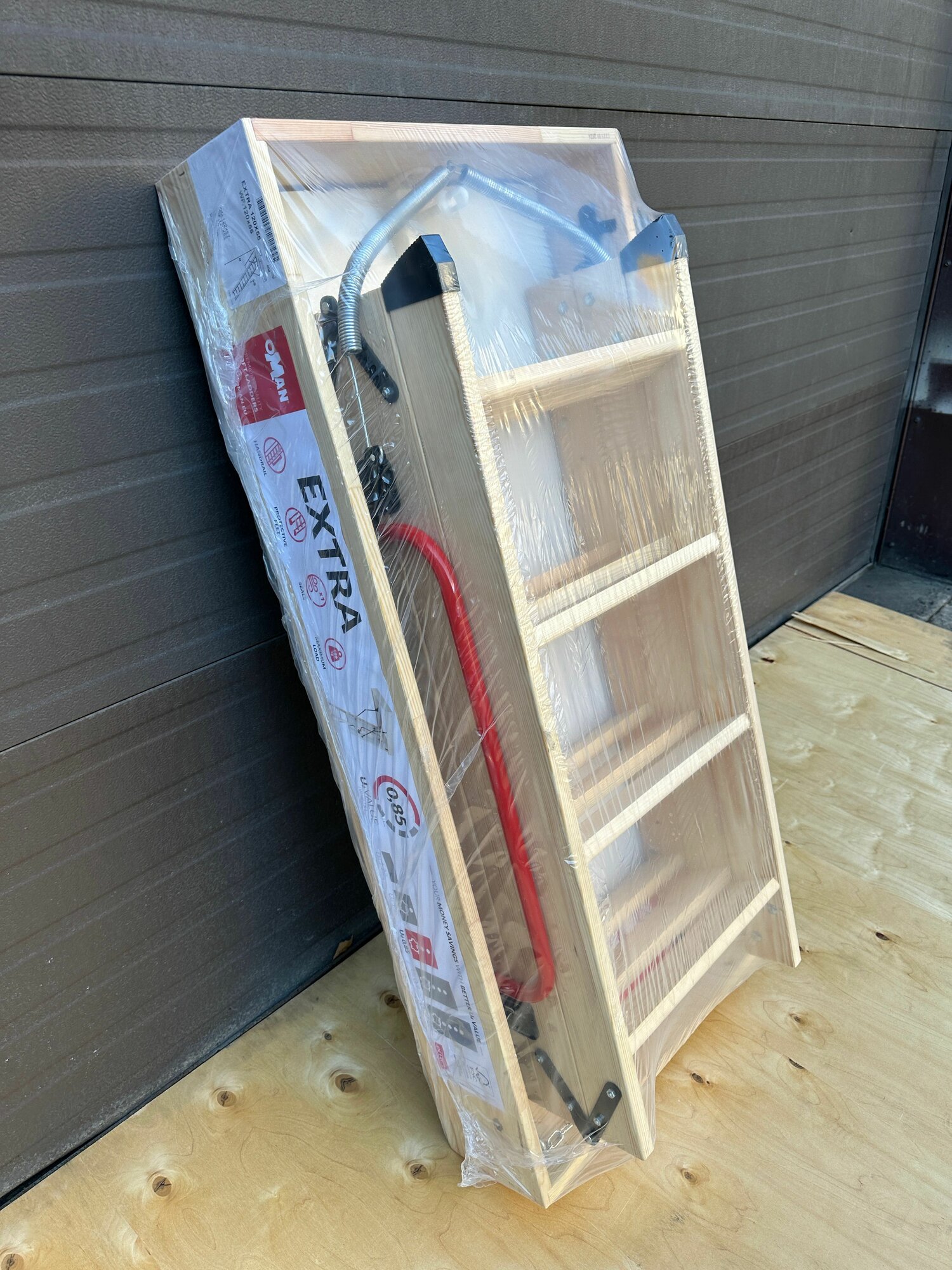 Чердачная лестница OMAN EXTRA 55x120 с увеличенным утеплением 46мм, высота 280см (Польша оригинал)