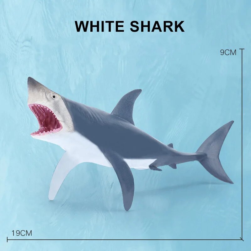 Фигурки морских животных COOLPLAY Белый, White Shark
