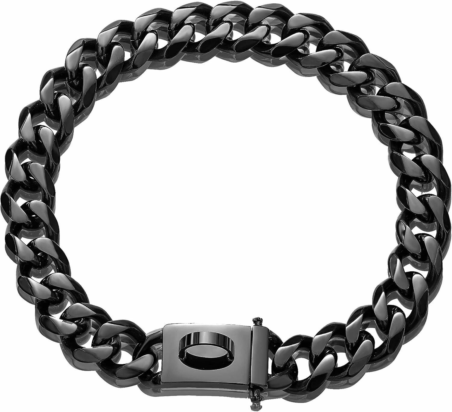 Металлический ошейник для собак Sophie Man серебристого цвета с дизайнерской защелкой безопасности, предназначенный для мелких, средних и крупных пород собак, предотвращает жевание.-3