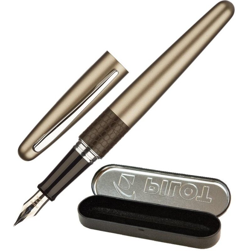 Перьевая ручка Pilot "Животные", Бронзовая ящерица, в футляре (BL-M-BR)