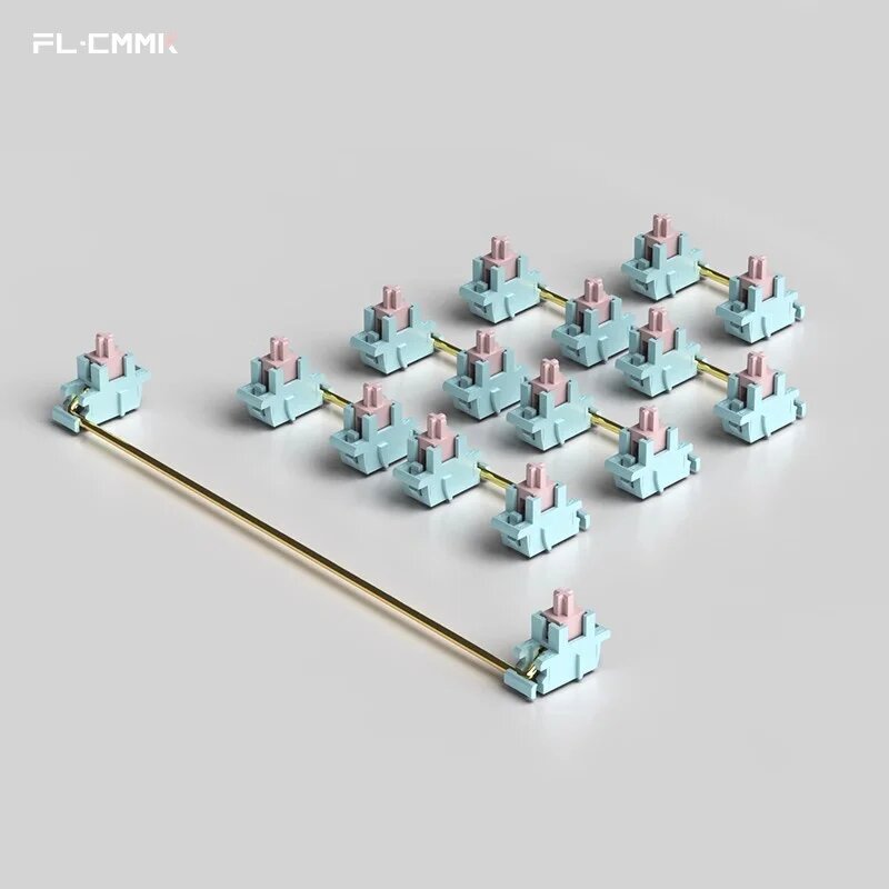 FL CMMK FL-ESPORTS V4 Стабилизатор для механической клавиатуры Not lube 6.25U 2U 7, Cotton Candy