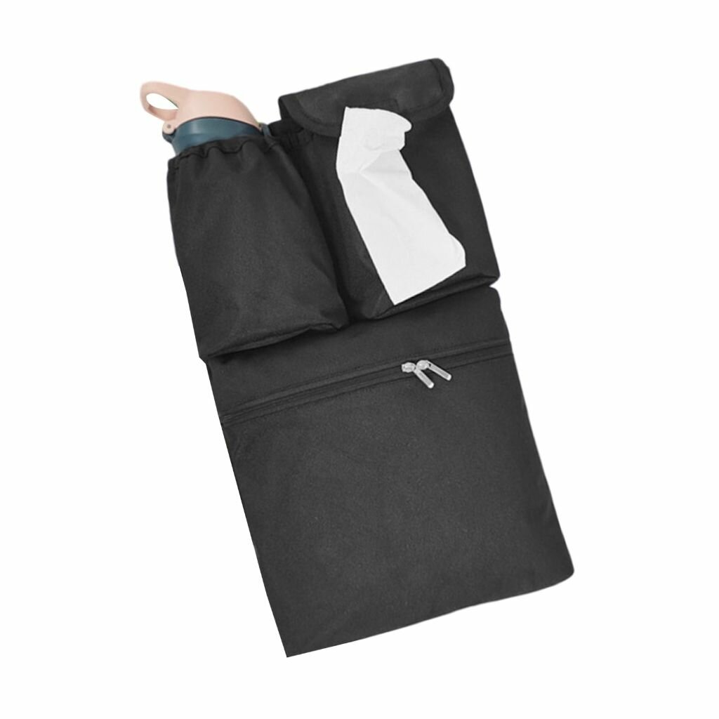 Сумка для детской коляски, черная, универсальная