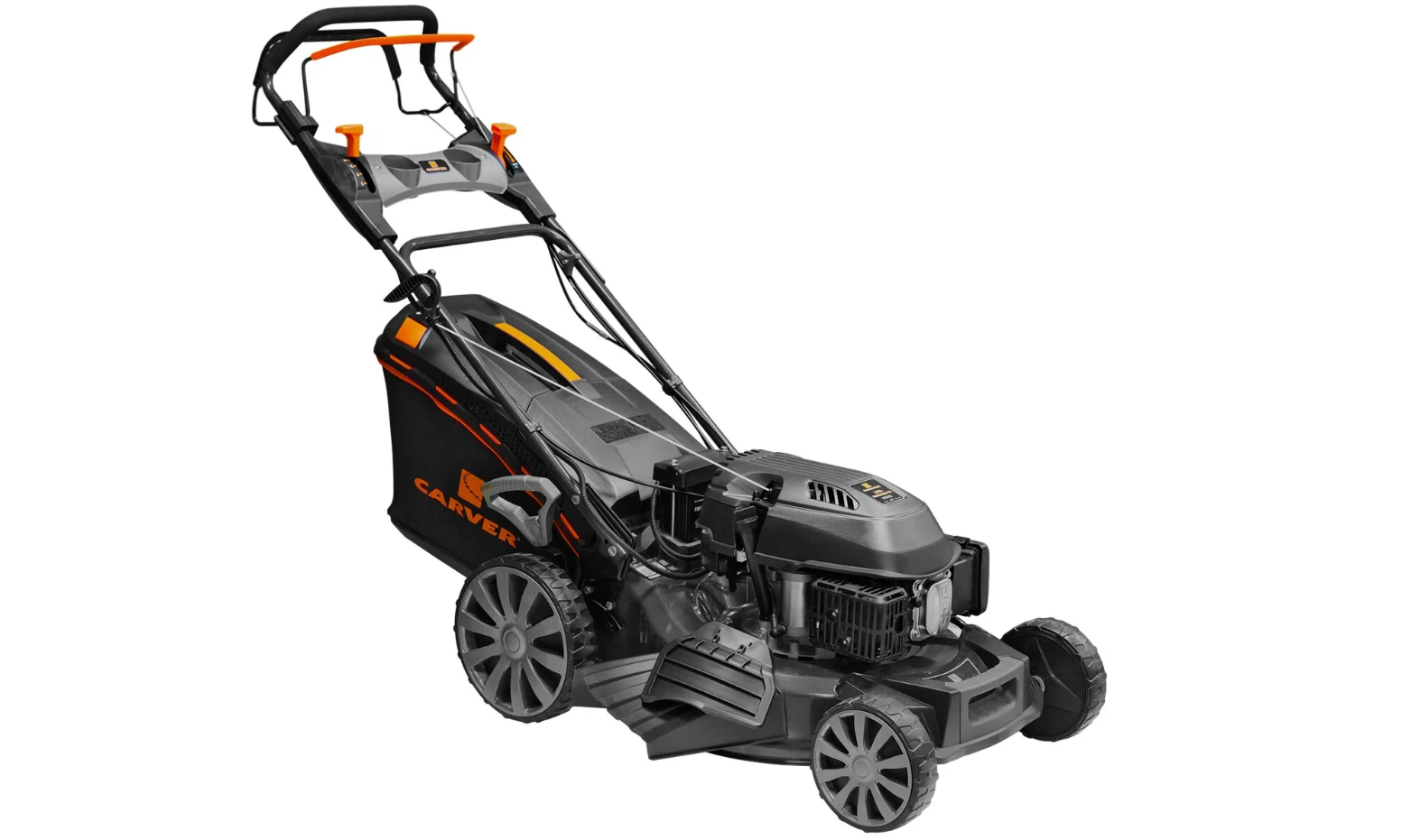 Газонокосилка Carver LMG 3653DMSE VS, бензиновый двигатель, ширина скашивания 53см, складная