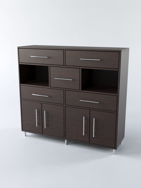 Комод для нейл баров №1, Дуб Венге. Производитель товара - компания Westcom.