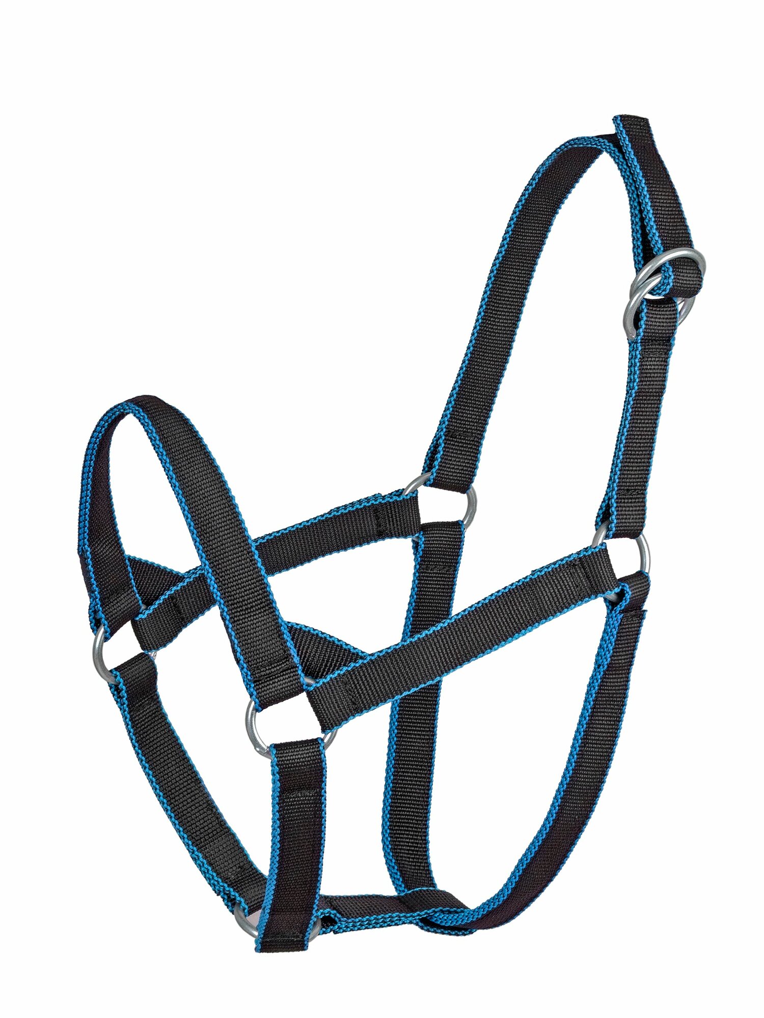 Недоуздок для лошадей двойной капрон c затягивающими кольцами REITER