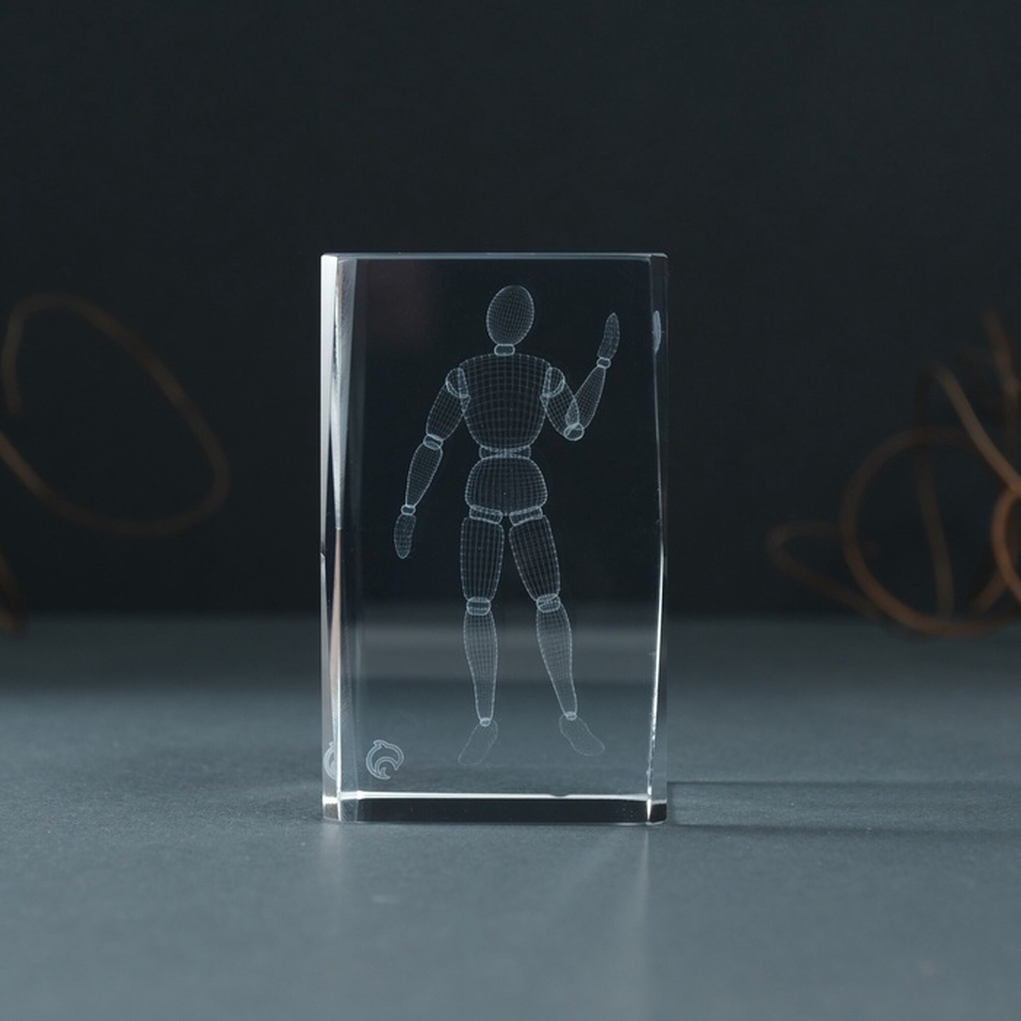 Сувенир Сима-ленд "Шарнирный человек", стеклянный, 5 x 5 x 8 см