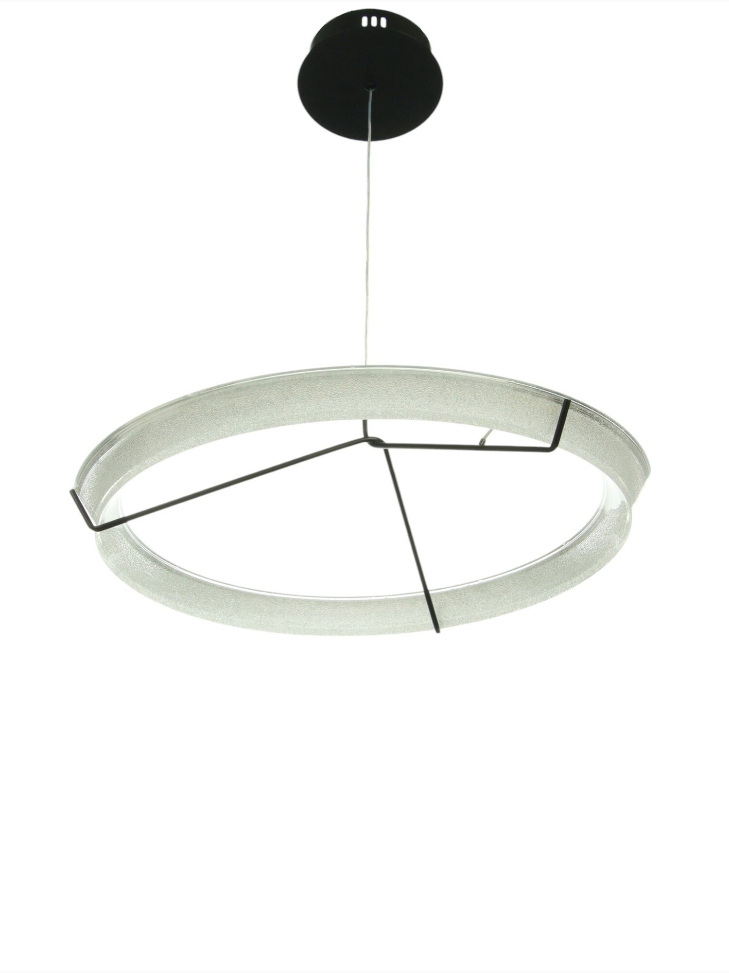 Люстра BayerLux Eva, LED, 58 Вт, 3000-6000K, IP20, металл, акрил, черная