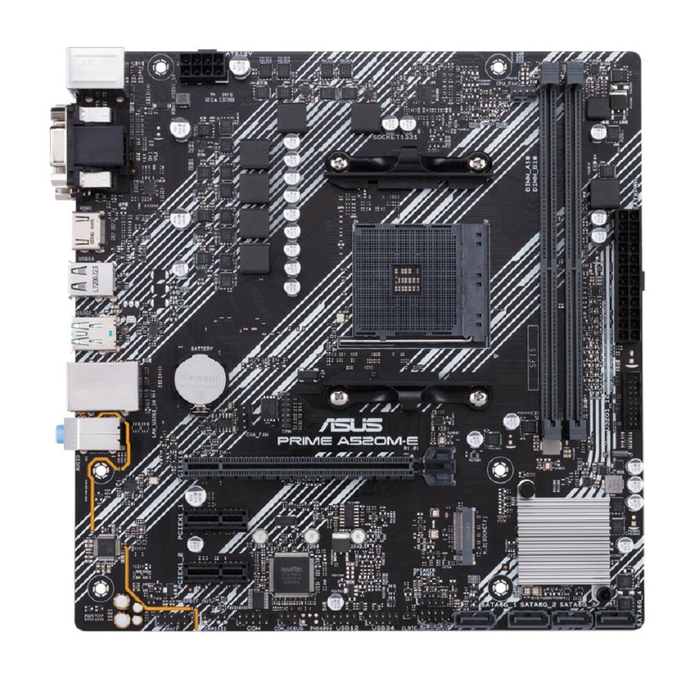 ASUS Материнская плата PRIME A520M-E/CSM Socket AM4 2хDDR IV 1хM.2