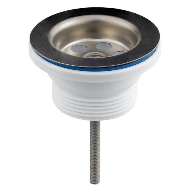 MasterProf выпуск для раковины 1 1/2 нержавеющая сталь, резьба 70 мм монтаж