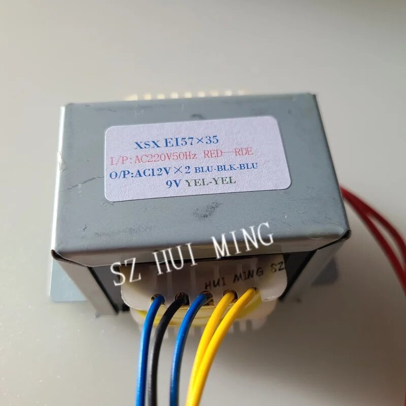 Трансформатор EI57 220V-12V-0-12V-9V 0.5A