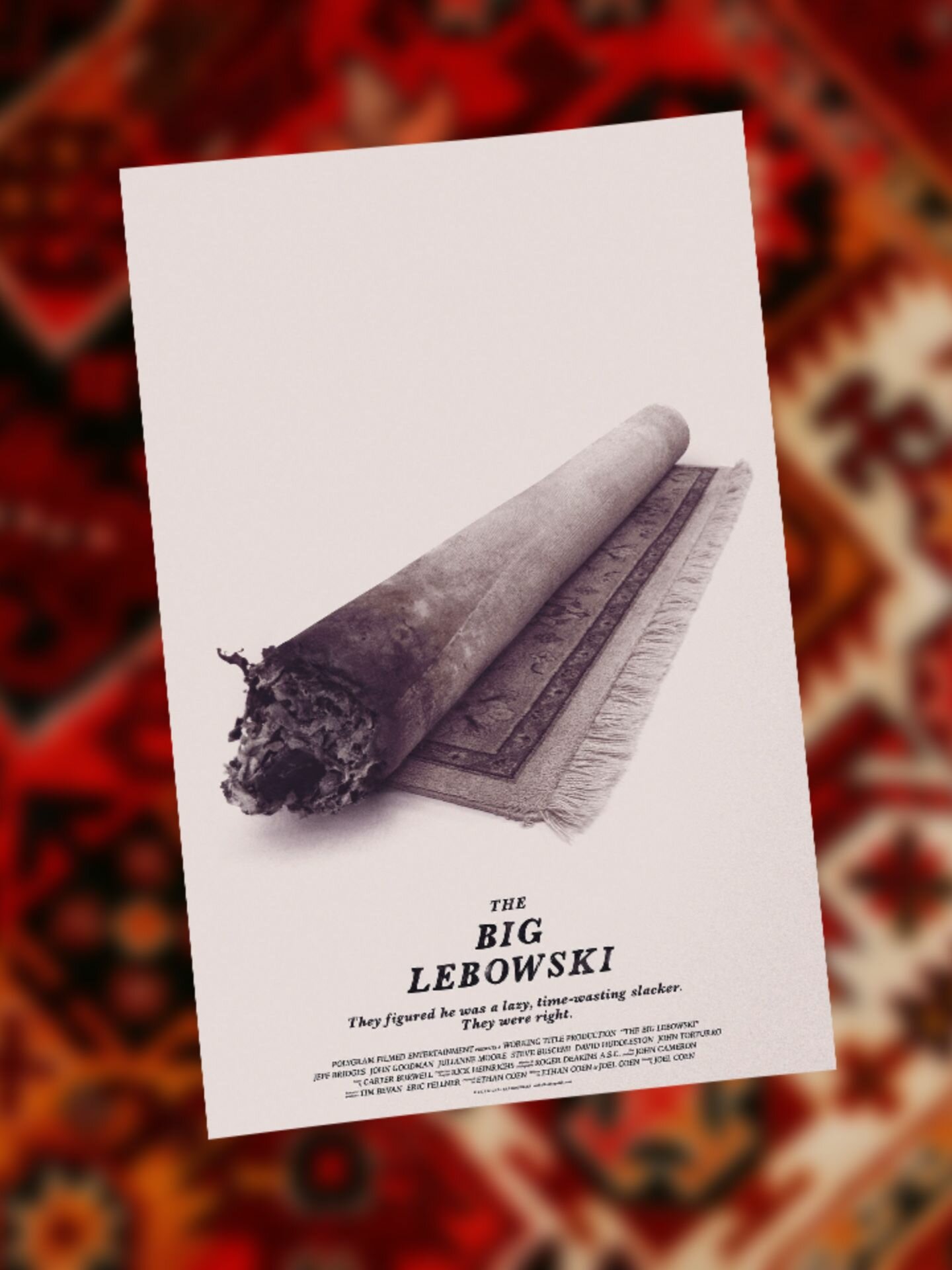 Постер pinterest "Большой Лебовски", 29.7х42см, А3, глянцевый