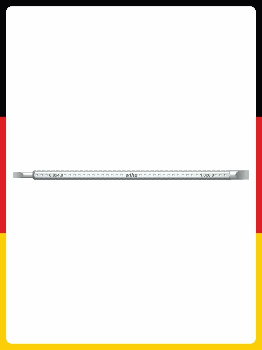 Отвертка Wiha со сменным жалом SYSTEM 6 шлицевая 3,5 - 4,5 x 150 мм