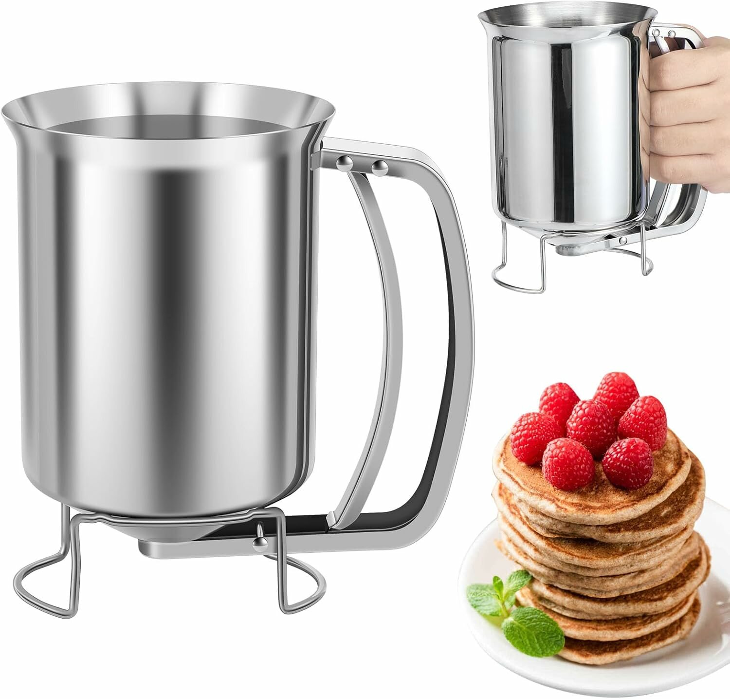 Ржавеющаяся дозатор для тортов в форме воронки