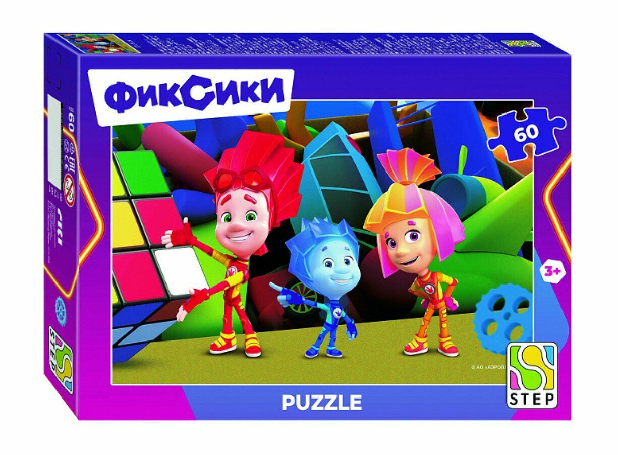Пазл детский Step puzzle 60 деталей, элементов: Фиксики. Новый сезон