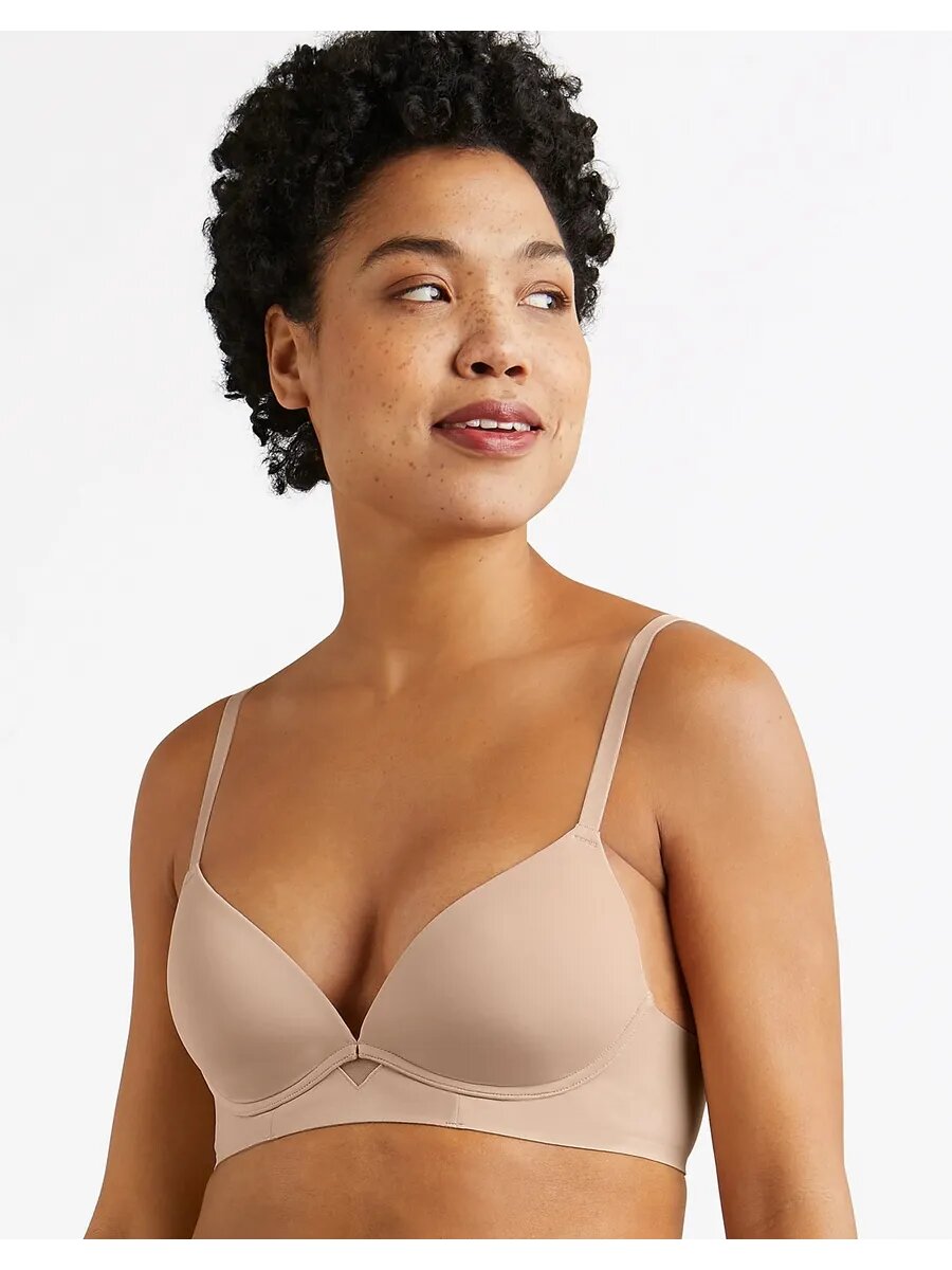 Бюстгальтер-невидимка Maidenform Базовая коллекция, размер 85E(38DD), миндальный — фото 1