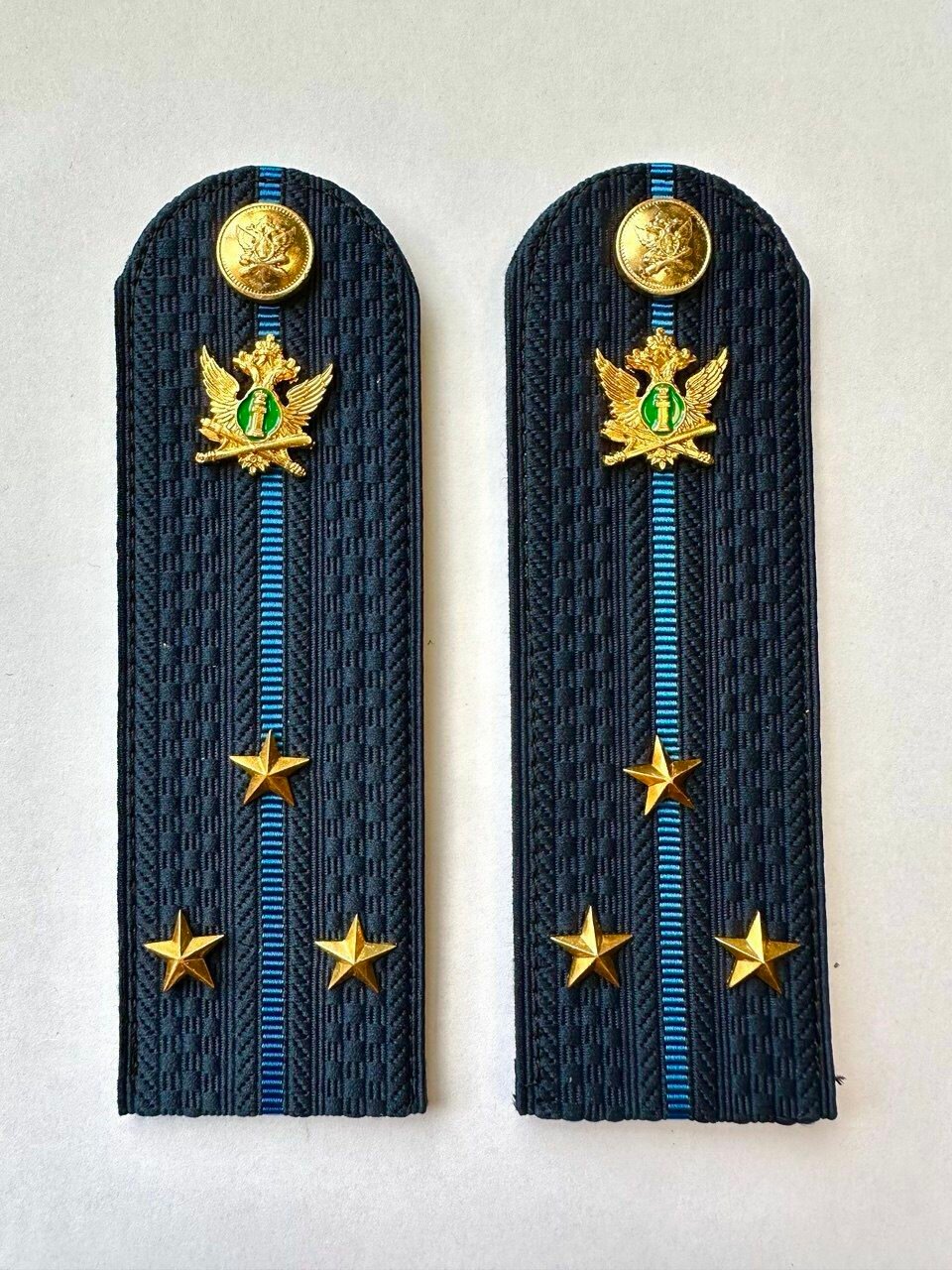 Погоны фссп с фурнитурой синие Старший Лейтенант