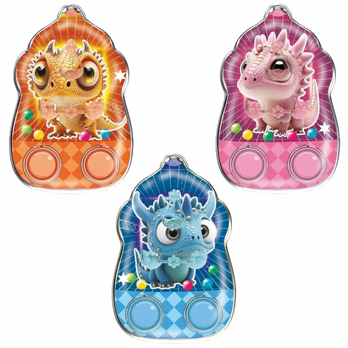 Водная игра-антистресс Jolly Jot "Дракончики", пластик, цвета в ассортименте