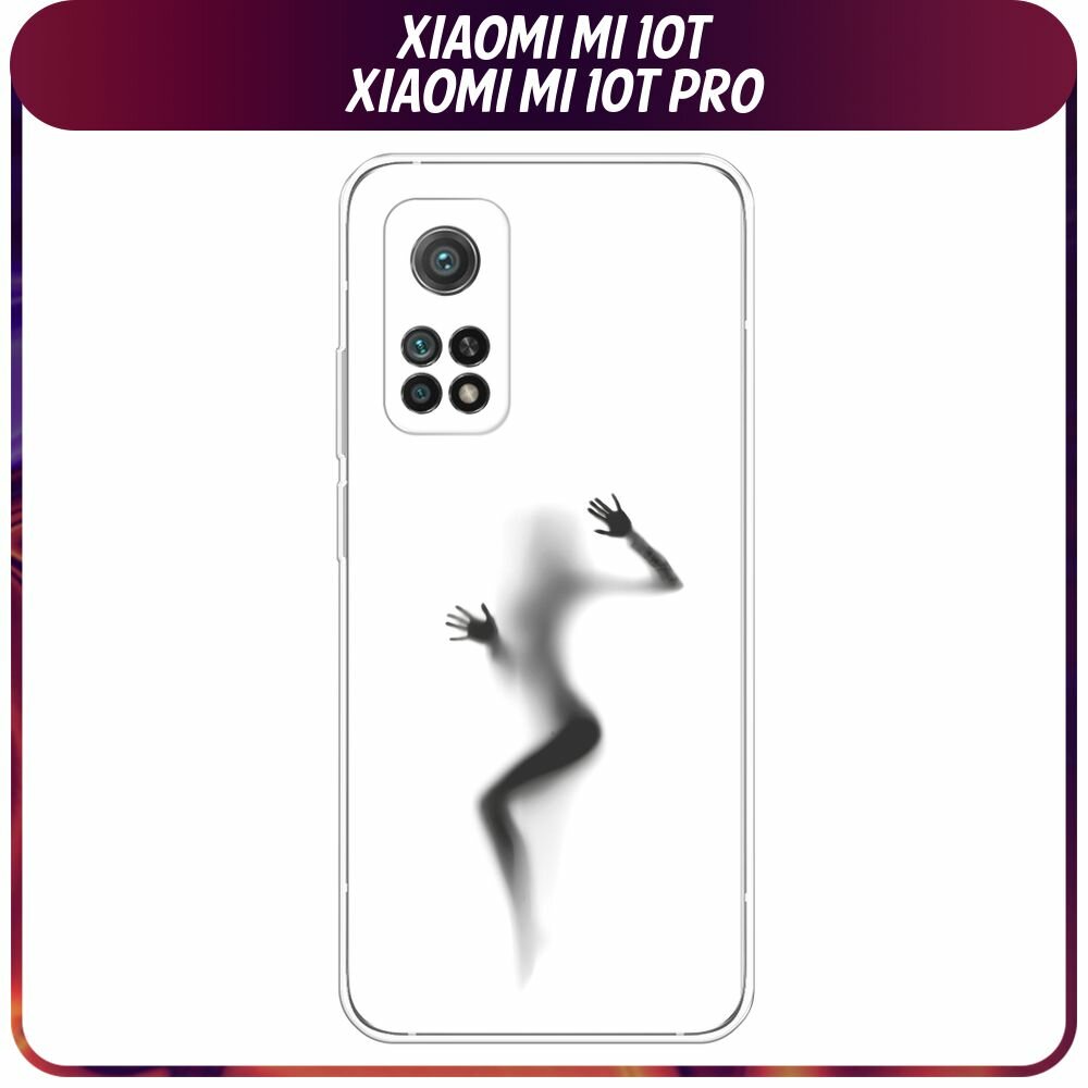 Чехол на Xiaomi Mi 10T/10T Pro / Сяоми Mi 10T/10T Pro с принтом "Девушка в душе"