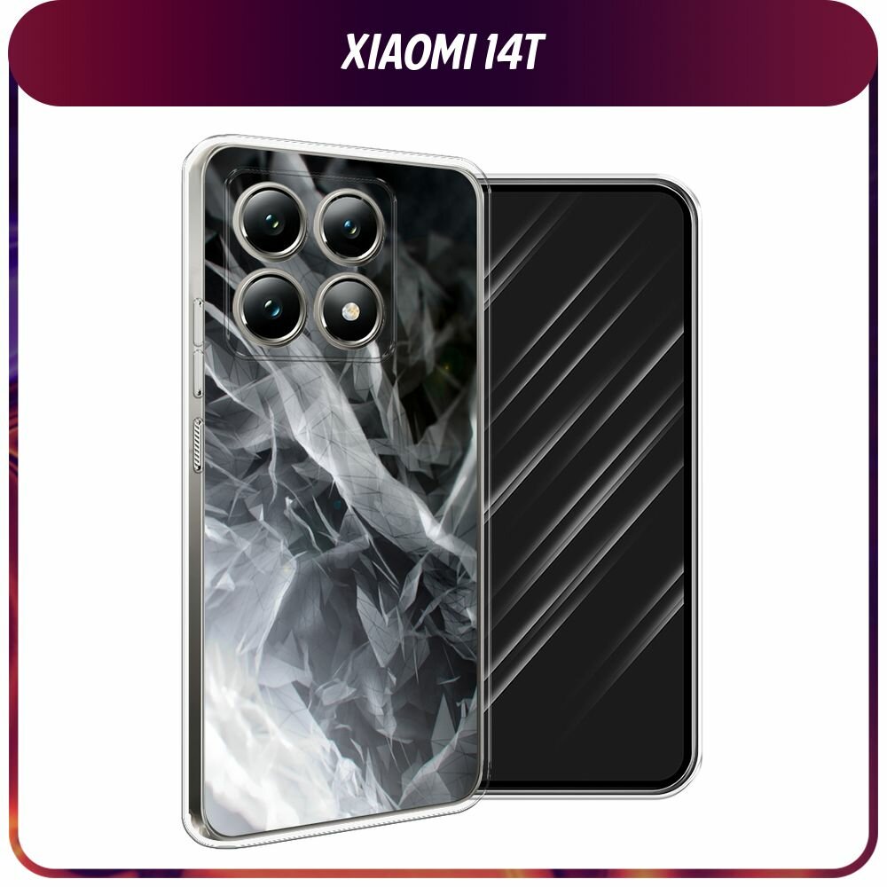 Силиконовый чехол на Xiaomi 14T / Сяоми 14T с принтом "Абстракция 9"