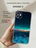 Чехол на Apple iPhone 11 / Айфон 11 с принтом "Закат в горах"