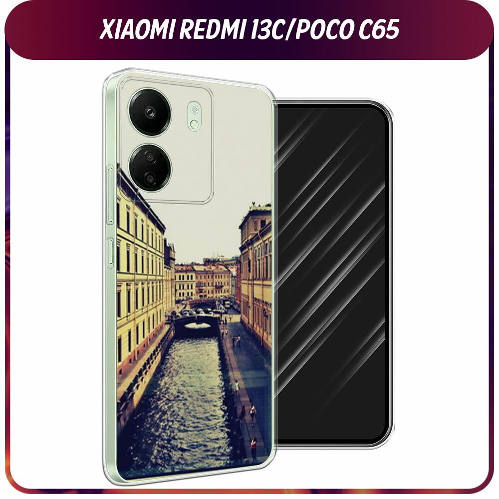 Чехол на Xiaomi Redmi 13C/Poco C65 / Сяоми Редми 13C/Поко С65 с принтом "Санкт-Петербург"