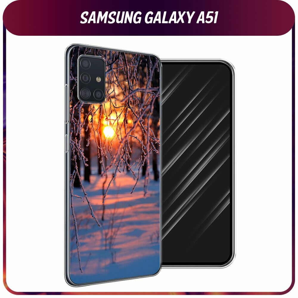 Чехол на Samsung Galaxy A51 / Самсунг Гэлакси А51 с принтом Зима 7