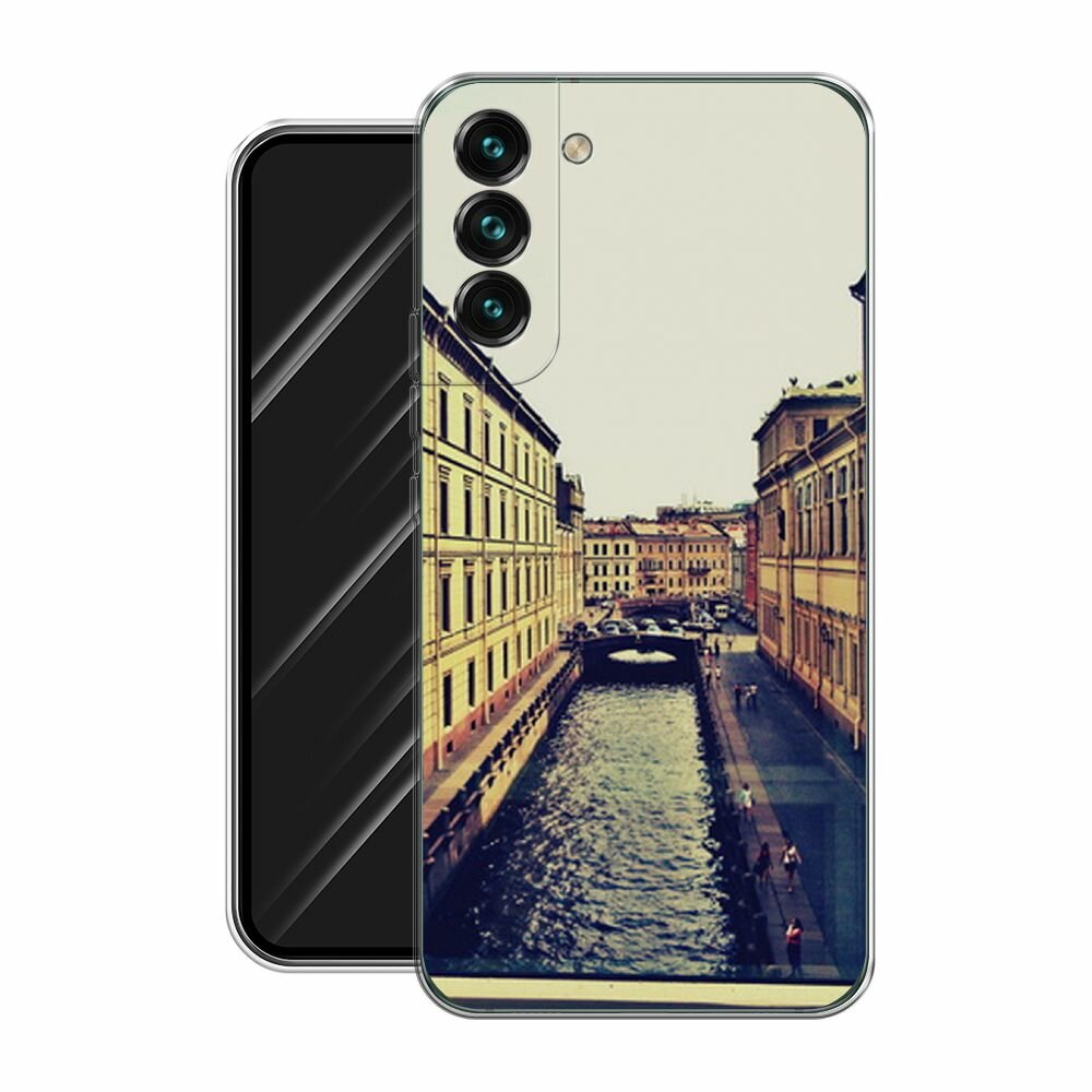 Чехол на Samsung Galaxy S22 / Самсунг Галакси S22 с принтом "Санкт-Петербург" — фото 1
