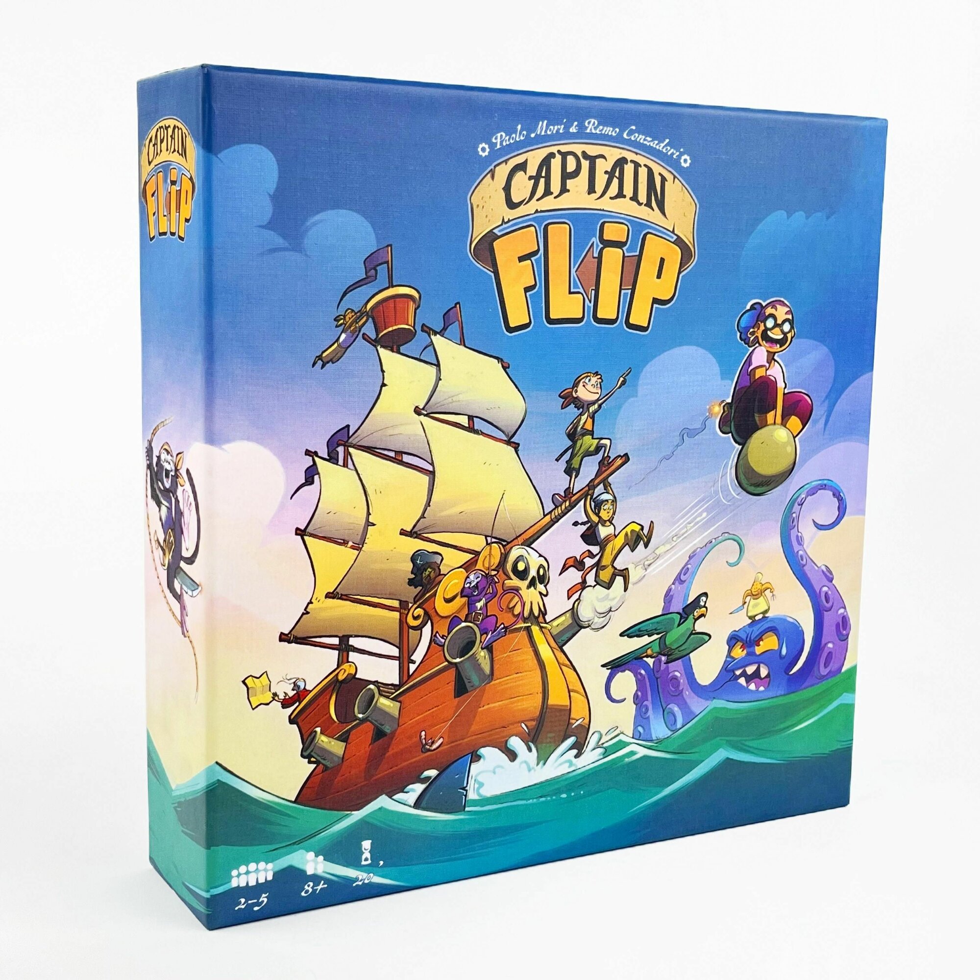 Карточная игра Captain Flip - Быстро развивающаяся семейная настольная игра для 2-5 игроков, идеально подходящая для вечеринок и детей, Классный стратегический подарок.