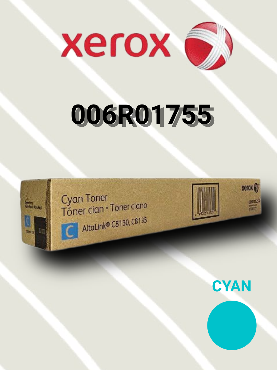 Тонер-картридж XEROX (006R01755) для AltaLink C8130/C8135, голубой, ресурс 28000 страниц