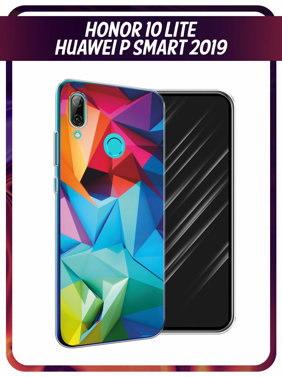 Чехол на Huawei P Smart 2019/Honor 10 Lite / Хуавей П Смарт 2019 с принтом Геометрия 14