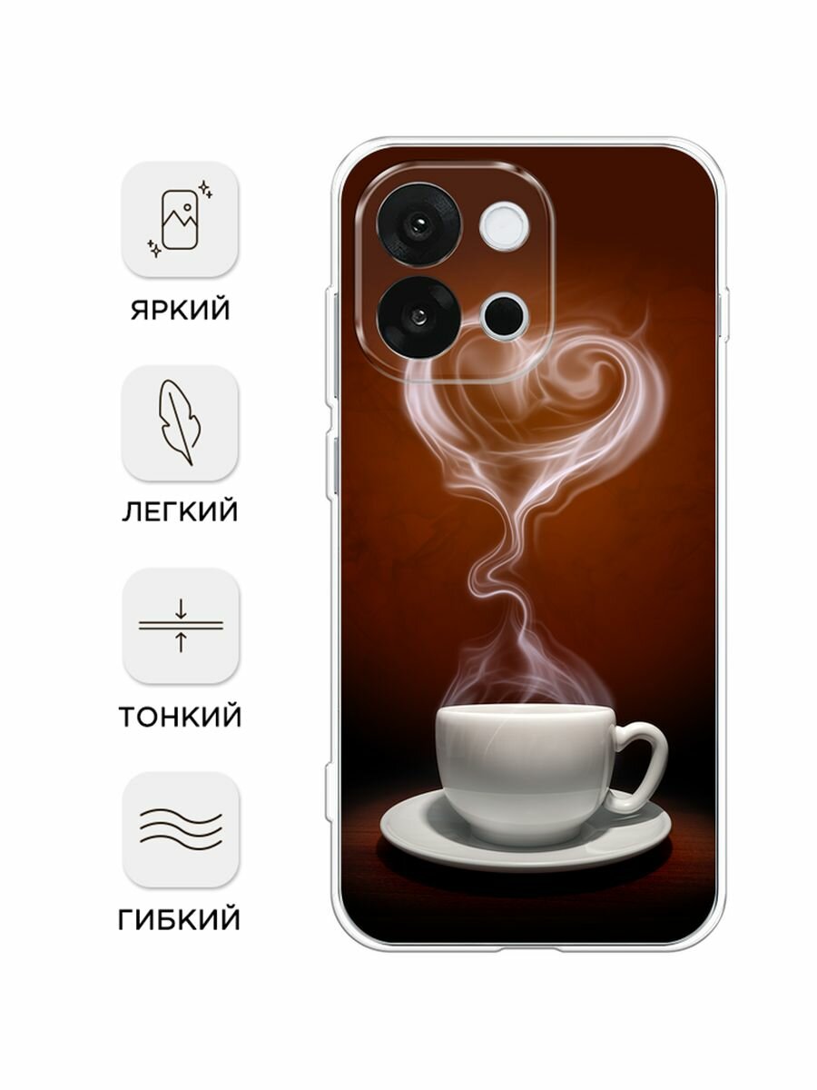 Чехол на OnePlus 13T / Ван Плас 13Т с принтом "Кофейная любовь" — фото 1
