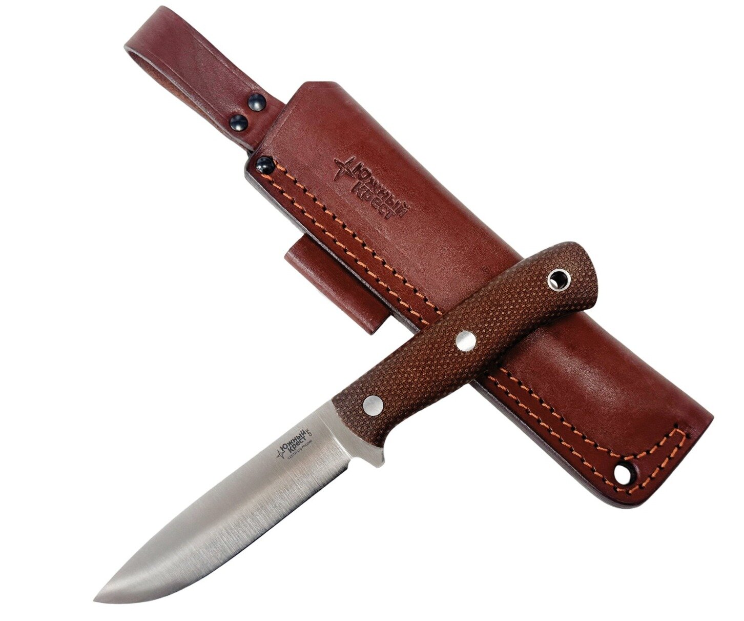 Нож Скаут L, сталь CPR конв, микарта койот насечка, 238.0550