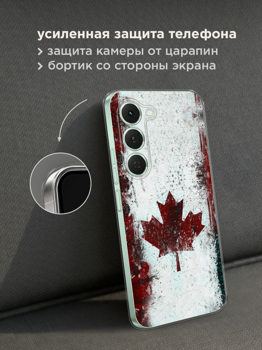 Чехол на Tecno Spark 40 Pro / Текно Спарк 40 Про с принтом "Канада" — фото 1