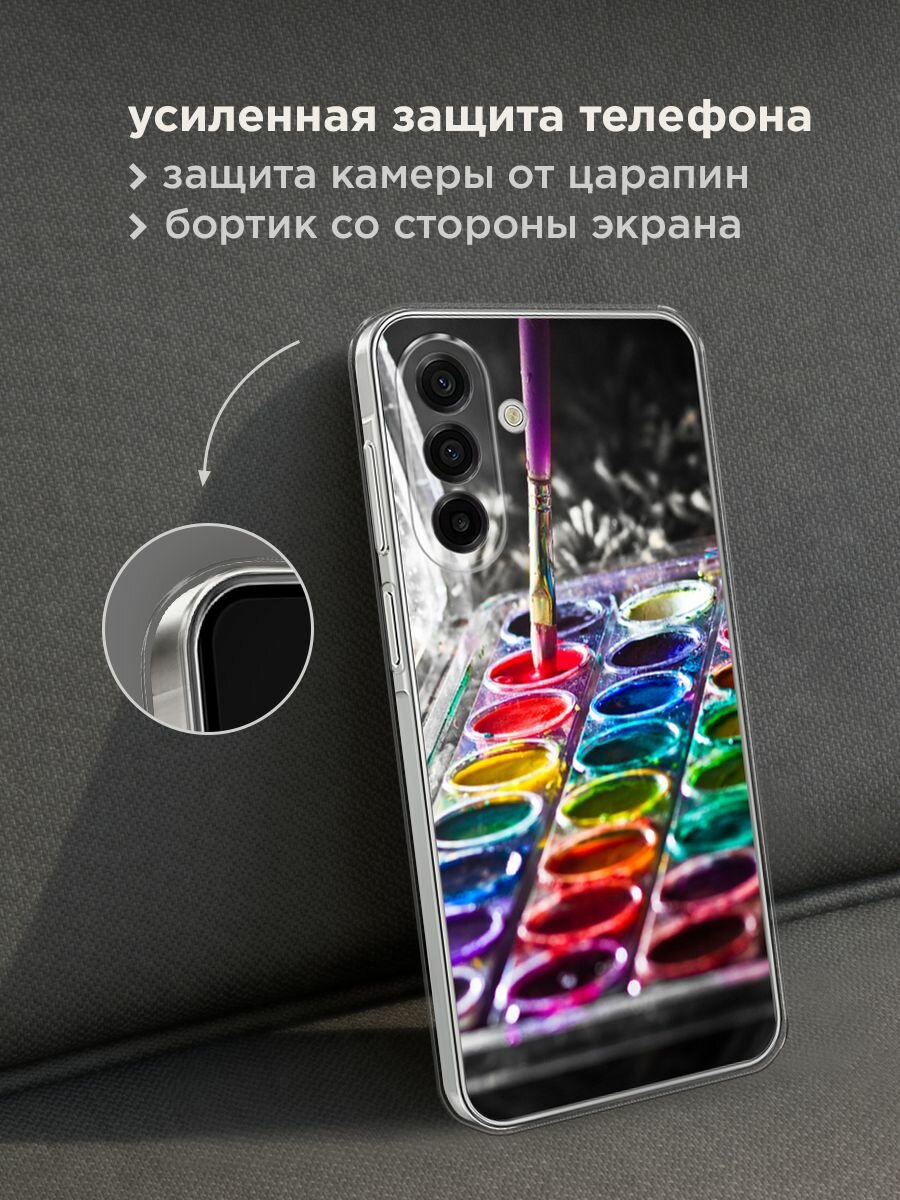 Чехол на Samsung Galaxy A17/A18 / Самсунг А17/А18 с принтом "Палитра красок" — фото 1