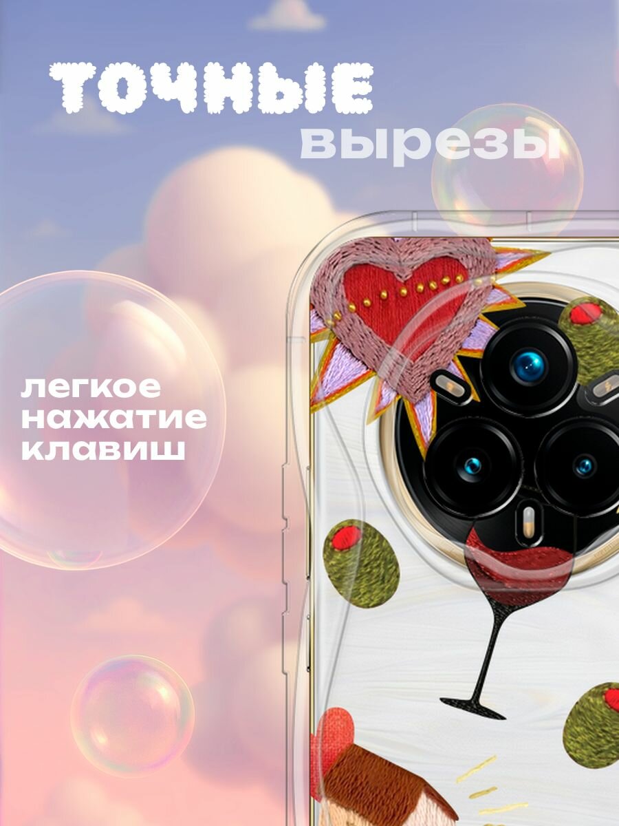 Чехол на Realme 14 Pro Plus / Реалми 14 pro plus с принтом "Ниточный коллаж" — фото 1
