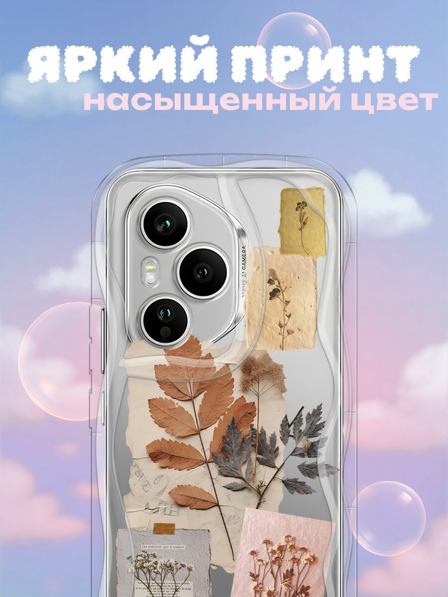 Чехол на Honor 400 Pro / Хонор 400 Pro с принтом "Сухоцветы" — фото 1