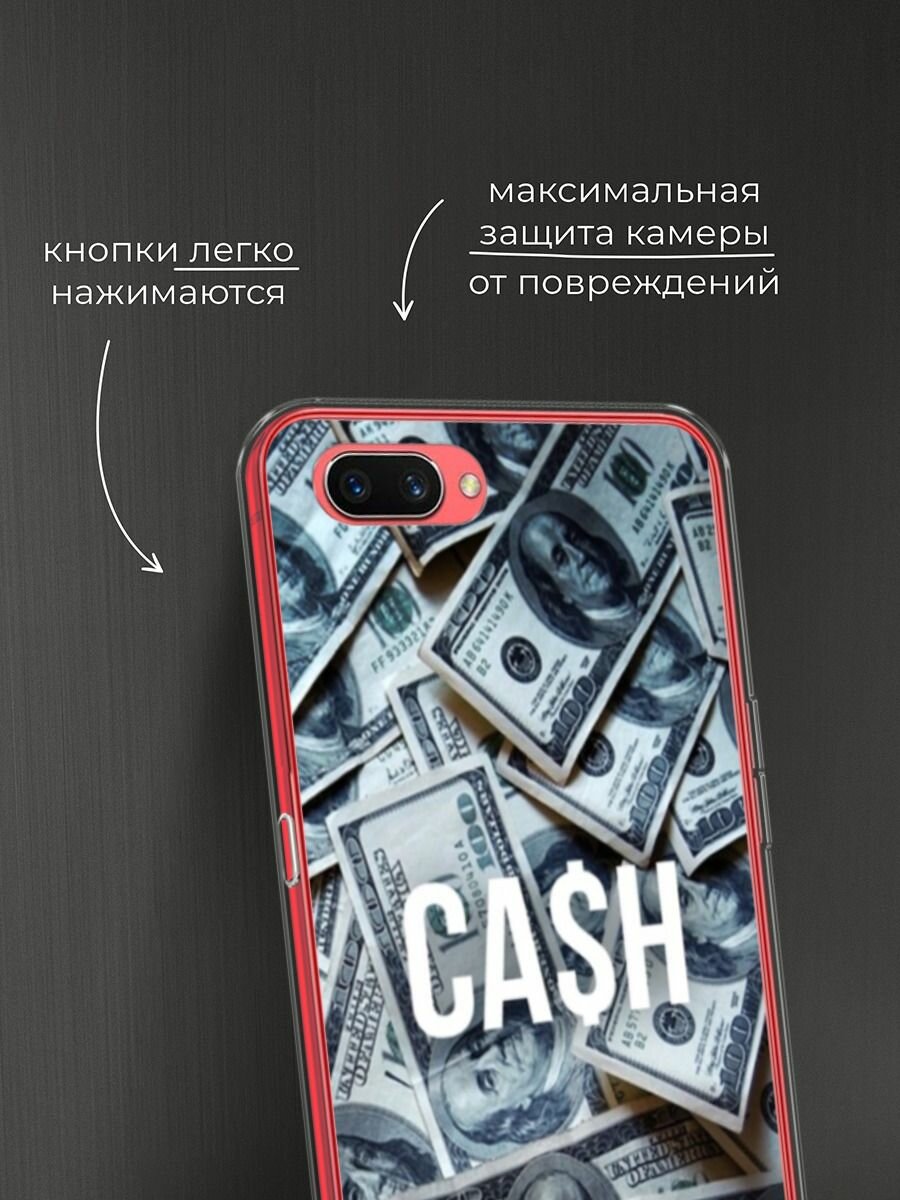 Силиконовый чехол на Oppo A3s / Oppo A3s с принтом "Cash" — фото 1