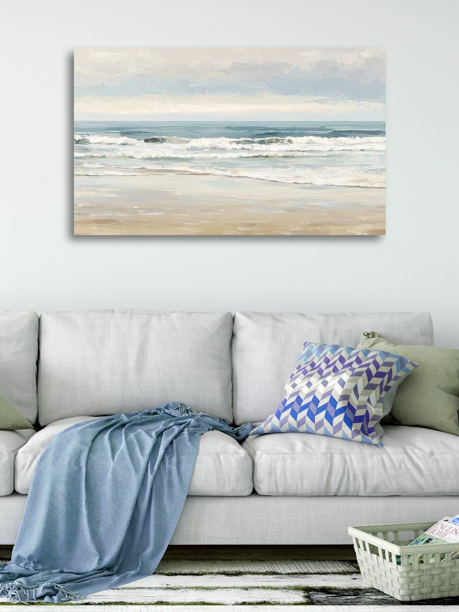 Картина на холсте LOFTime 60х100 Море гол беж КБ-1840-60100