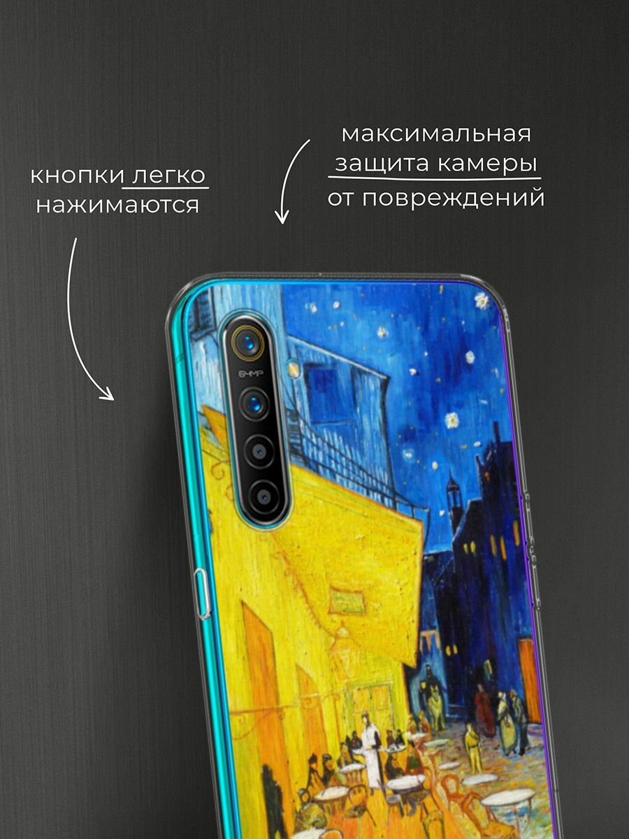 Чехол на Realme XT / Реалми XT с принтом "Ван Гог Желтый дом" — фото 1