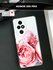 Чехол на Honor 200 Pro / Хонор 200 Про с принтом "Пионы на белом"