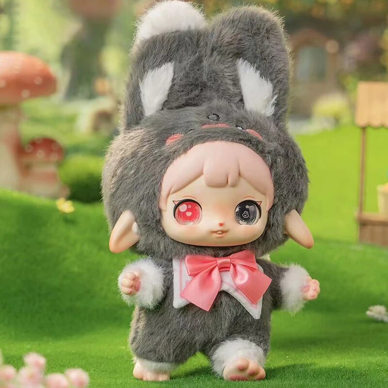 Ruby Happy Fluffy Series слепая коробка фигурка Luo Jiujiu Rabbit