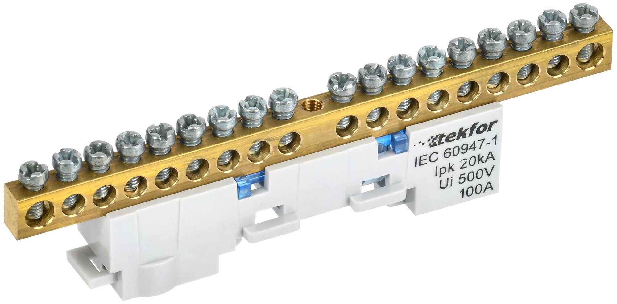 Нулевая шина IEK N, TEKFOR, неизолированная, на универсальном держателе, 6х9-18-С