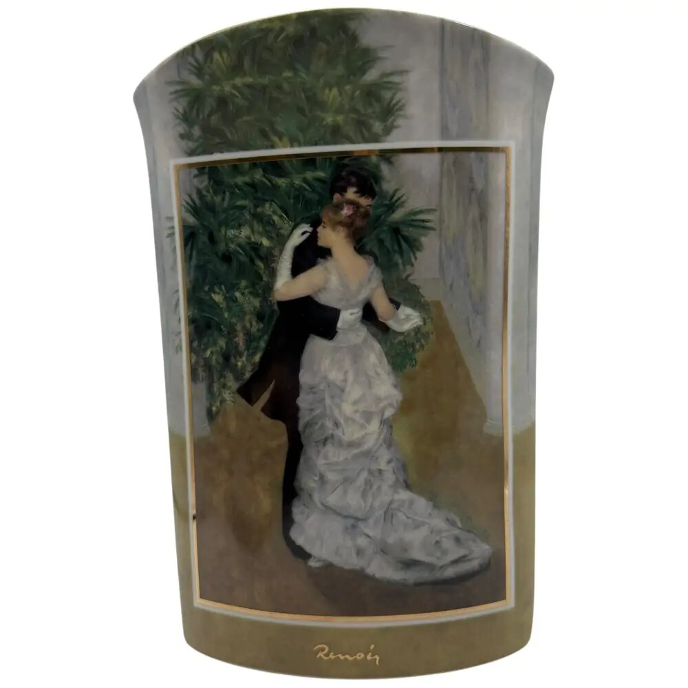 Ваза "Танец в городе", 24 см, по картине Пьера Ренуара, № 843/3000, 2000 г, Goebel, Германия