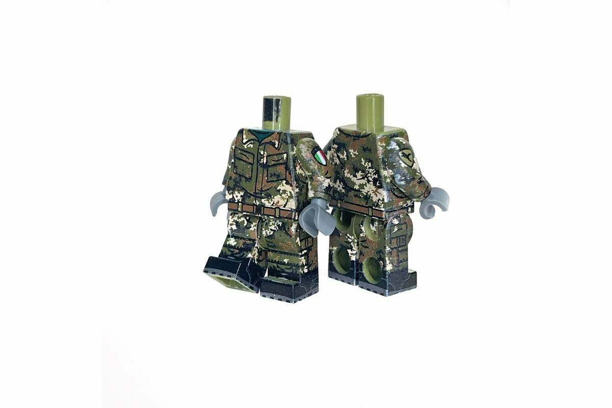 Минифигурка коллекционная совместимая с лего с эксклюзивным принтом Фольгоре - Форма Итальянского Десанта v2